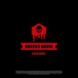 Hashtag symbol with house window logo icon Vector Image