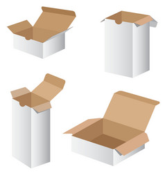 Collection box packaging packaging box for paper Vector Image