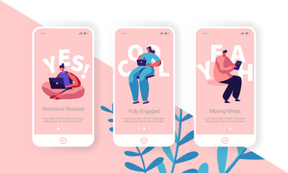 Resume 2x2 design concept set Royalty Free Vector Image