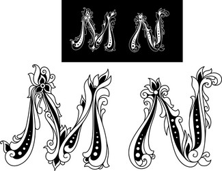 Capital Letter M Template