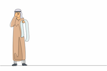 Continuous one line drawing financial problems Vector Image