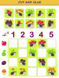 Educational page for little children use Vector Image