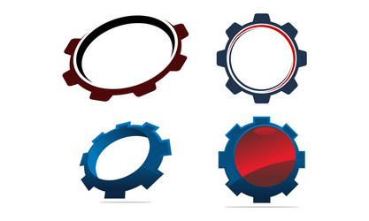 Gear template Royalty Free Vector Image - VectorStock