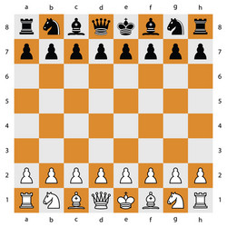 Chess board without pieces Royalty Free Vector Image