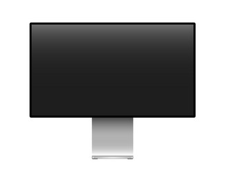Computer monitor template big vertical Royalty Free Vector