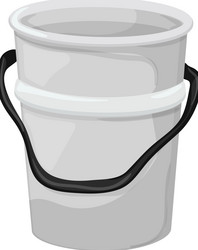Food plastic bucket container cartoon Royalty Free Vector