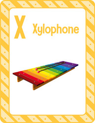 X Flashcards Vector Images (over 130)