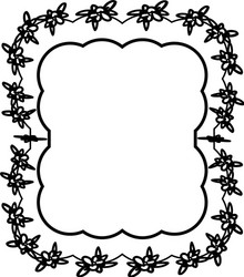 Decorative blank label Royalty Free Vector Image