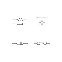 Resistor logo Royalty Free Vector Image - VectorStock