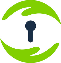 Care security logo icon design Royalty Free Vector Image