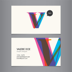 Logo colored and business card template Royalty Free Vector