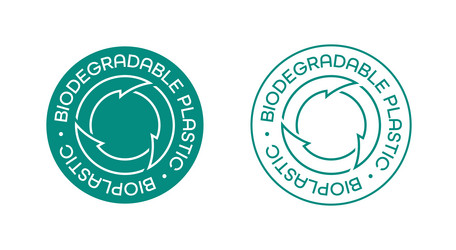 Biodegradable recyclable plastic ecological Vector Image