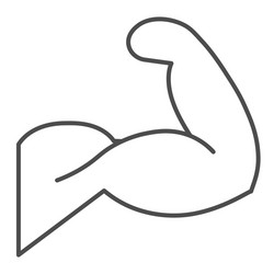 Black Thin Line Strong Arm Vector Images (over 400)