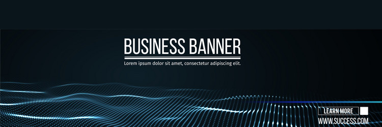 Computer banner business banner design eps Vector Image