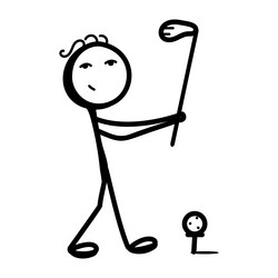 Stick Figure Golf Vector Images (over 490)