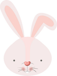 Pink rabbit Royalty Free Vector Image - VectorStock