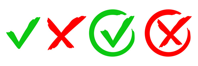 Check And X Mark Png