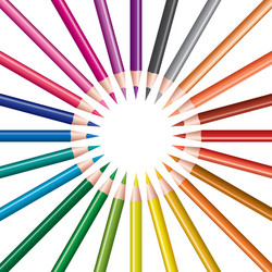 Set of colored pencils Royalty Free Vector Image