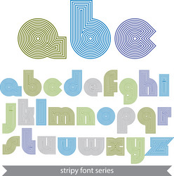 Double Rounded Text Font Vector Images (63)