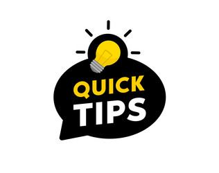 Quick tips badge Royalty Free Vector Image - VectorStock