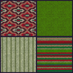 Knitted pattern Royalty Free Vector Image - VectorStock