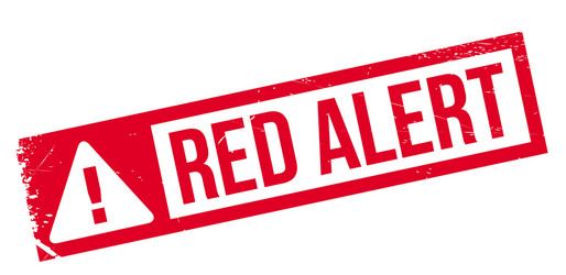 Red alert rubber stamp Royalty Free Vector Image