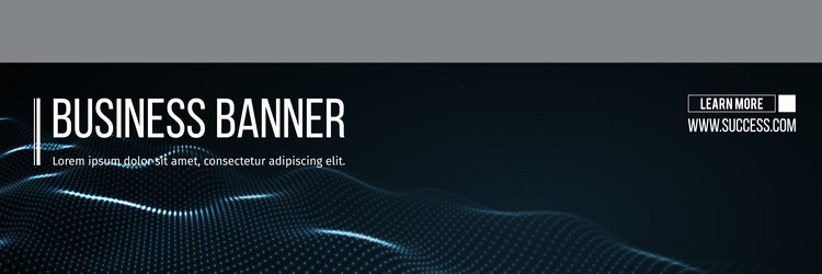 Computer banner business banner design eps Vector Image