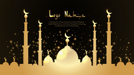 Abstract ramadan islamic background Royalty Free Vector