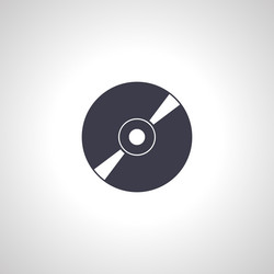 Cd disk icon laser disk compact disc dvd icon Vector Image