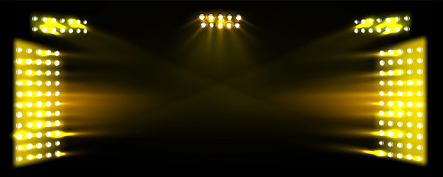 Yellow Stage Lights