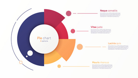 Circle chart design modern template Royalty Free Vector