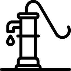 Hand pump Royalty Free Vector Image - VectorStock