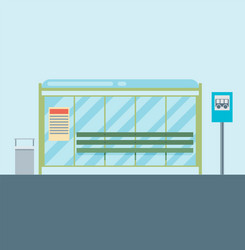 Bus stop Royalty Free Vector Image - VectorStock