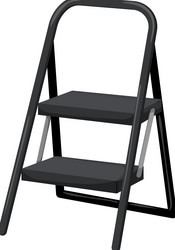 Safety step ladder cartoon Royalty Free Vector Image