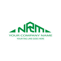 Nrm letter logo creative design with graphic Vector Image