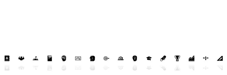 Personal development - flat icons Royalty Free Vector Image