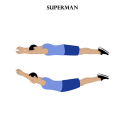Superman Exercise Vector Images (43)