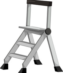 Safety step ladder cartoon Royalty Free Vector Image