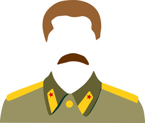 Portrait of joseph stalin Royalty Free Vector Image