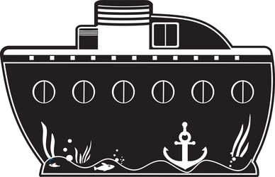 Sea ships and boats from above Royalty Free Vector Image