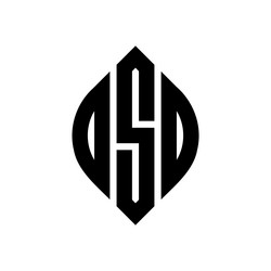 Dso logo letter design Royalty Free Vector Image