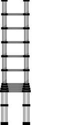 Metal step ladder cartoon Royalty Free Vector Image
