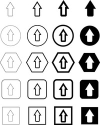 Simple arrow icon sign design Royalty Free Vector Image