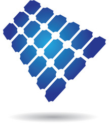 Solar panel logo Royalty Free Vector Image - VectorStock