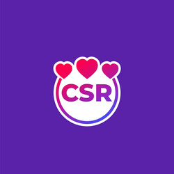 Corporate social responsibility csr concept Vector Image