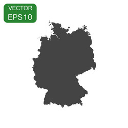 Germany map Royalty Free Vector Image - VectorStock
