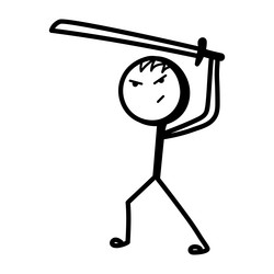 Fight draw stickman Vector Images & Graphics for Commercial Use ...