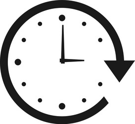 Clock logo design Royalty Free Vector Image - VectorStock