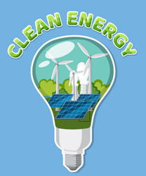 Alternative clean energy concept Royalty Free Vector Image