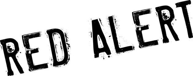 Red alert rubber stamp Royalty Free Vector Image